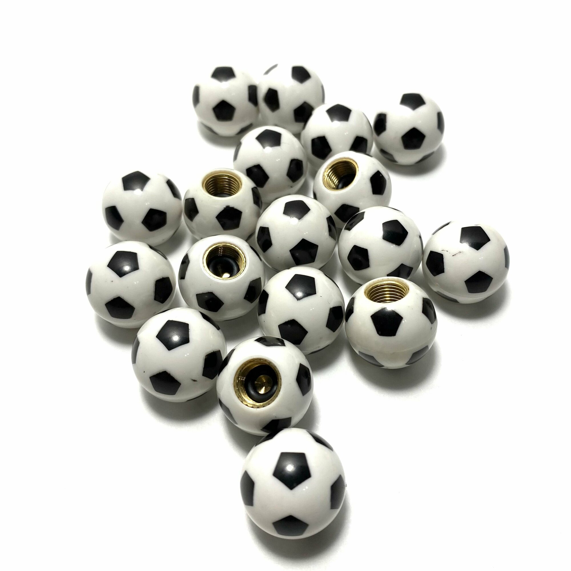 Колпачки на ниппель велосипеда "Футбольный мяч", 2шт.