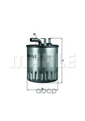 Фильтр топливный Mercedes A Class A160CDI, A170CDI, Vito 108CDI, 110CDI, 112CDI 1/99-> Mahle/Knecht арт. KL1001