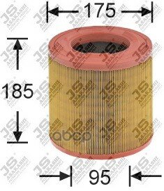 Фильтр воздушный NISSAN CABSTAR 2,5DT, 3,0DT / RENAULT MAXITY 2,5DT, 3,0DT (06-) 19,21 (87-95) JS Asakashi арт. A2522
