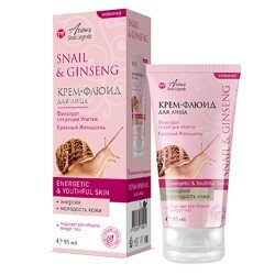7650 Крем-флюид д/л, шеи и зоны декол. с секрец. улитки «Красный Женьшень»,95мл