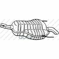 Глушитель (задняя часть) Bosal арт. 185-469