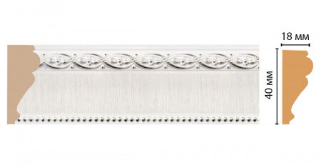 Молдинг Decomaster 161S-7DДМ В40хШ18хД2400 мм / Декомастер.