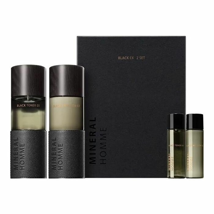 The Saem Набор парфюмированных минеральных средств для мужчин (тонер и эмульсия) Mineral Homme Black EX 2 Set