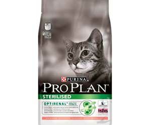 Сухой корм Pro Plan для кастрированных котов и стерилизованных кошек лосось optirenal sterilised 1,5кг