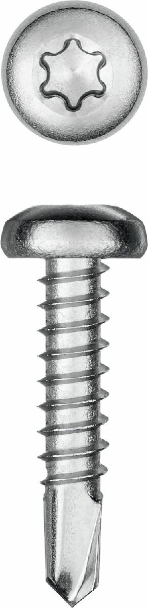 Нержавеющие саморезы KRAFTOOL с полукруглой головкой 19 мм диаметр 4.2 мм 450 штук в наборе