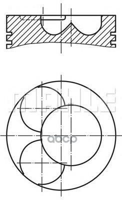 Поршень dm.81.01x1.75x2.0x3.0 +0.50 [3-4цил.] [1шт] Mahle/Knecht арт. 0280702
