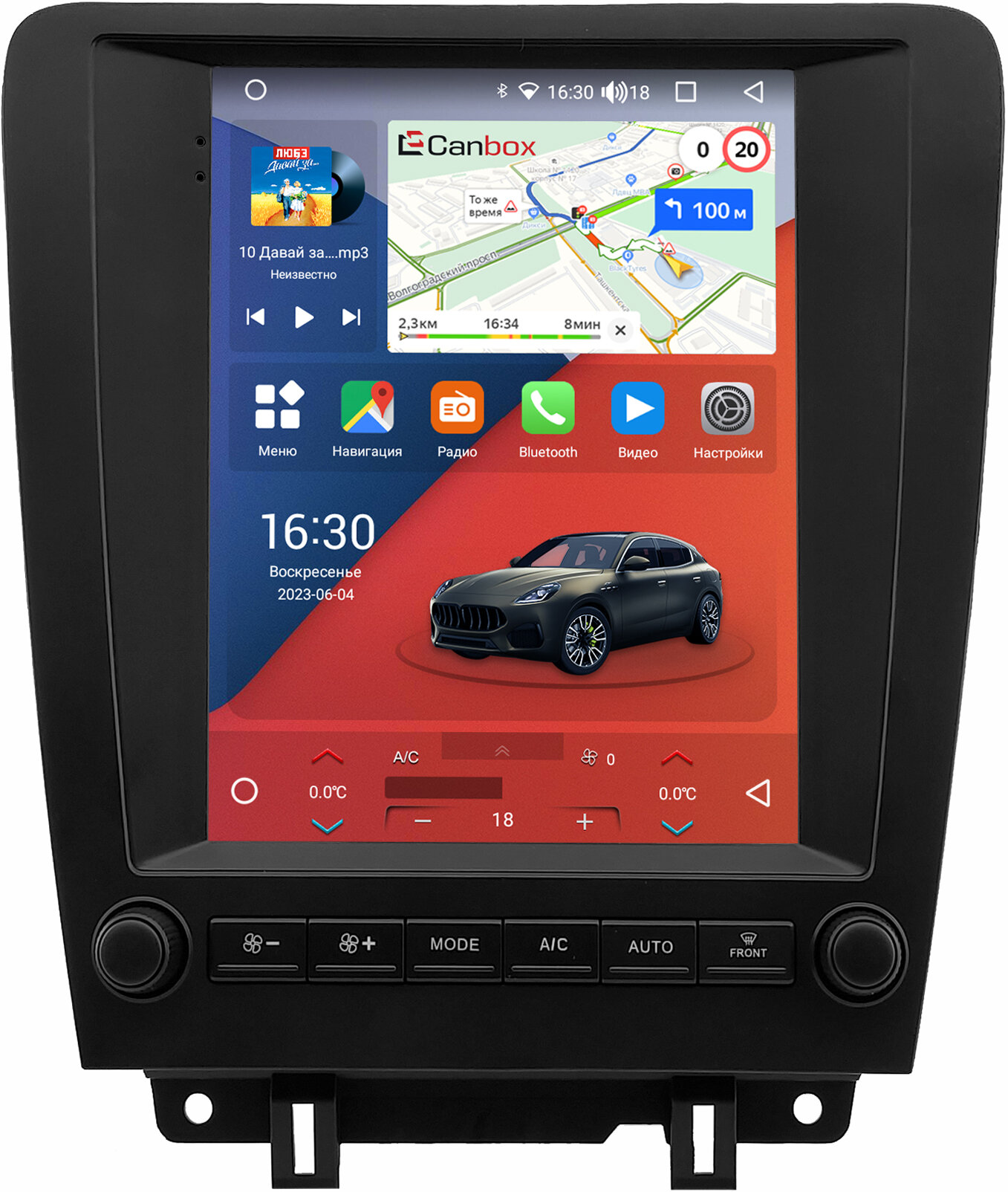 Штатная магнитола Ford Mustang 5 2009-2014 Canbox PRO-Line (Tesla) 9.7" 4/64 7881-1312-135 Android 13 (4G-SIM, DSP, QLed)