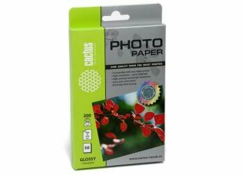 Фотобумага CACTUS 10х15, 200 г/м2, 50 л, глянцевая, для струйной печати (CS-GA620050)