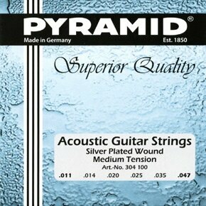 Струны для акустической гитары Pyramid Acoustic Silver Superior Quality 304100 11-47