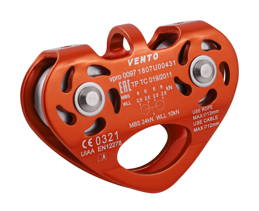 Блок-ролик Венто тандем-люкс с подшипником дюраль