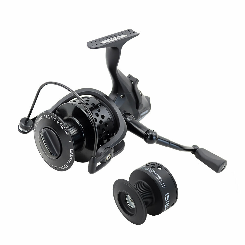 Катушка карповая с байтраннером с запасной шпулей HK5000 / Безынерционная катушка для карповой ловли / для рыбалки / Байтранер для ловли карпа