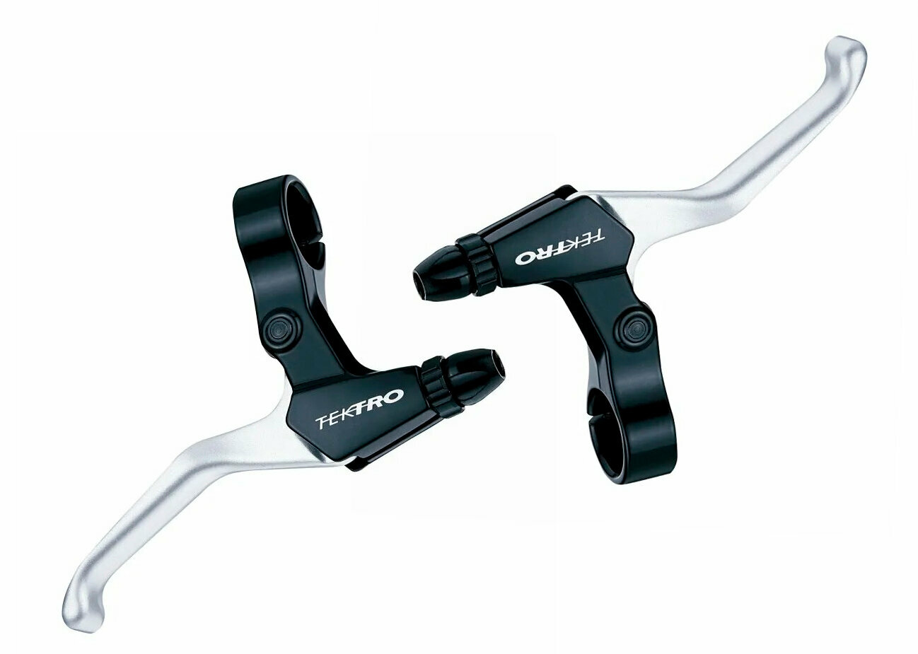 Тормозные ручки Tektro ML520, V-br/кантилев, 146гр, черный-серебр.