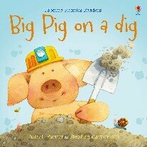 Big pig on a dig