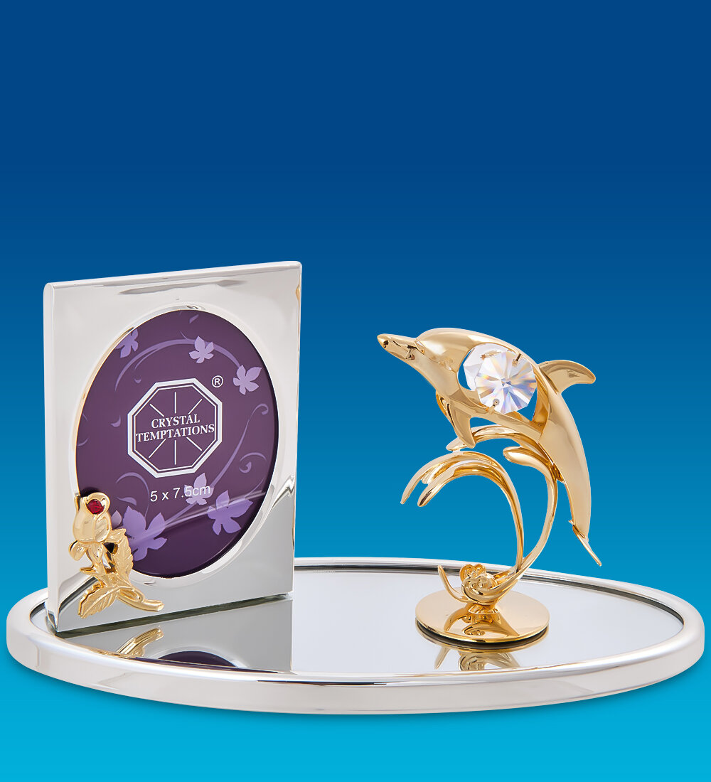 Фоторамка Золотой дельфин