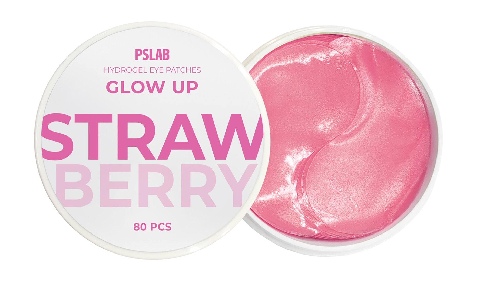 PS.LAB Патчи для области глаз Glow Up против темных кругов с экстрактом клубники, 80 шт.