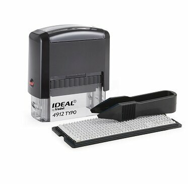 Ideal 4912 typo самонаборный штамп 47х18мм, 4 строки