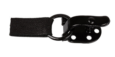 Gamma FCO Крючок шубный 15 мм в пакете цветной №02 черный для меховых изделий