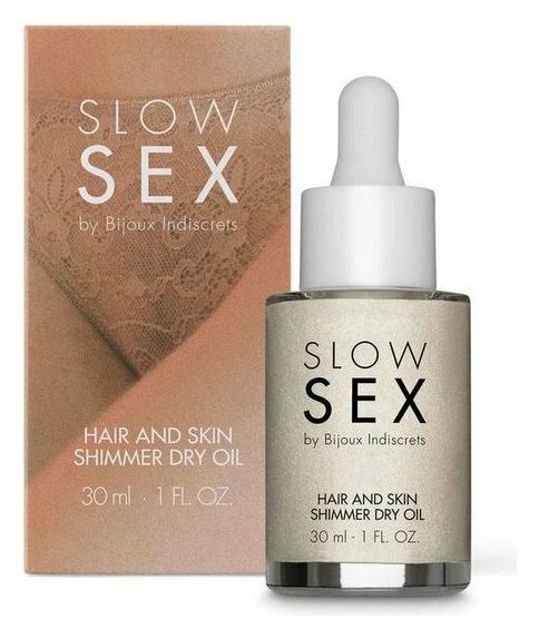 Мерцающее сухое масло для волос и кожи Hair And Skin Shimmer Dry Oil 30 мл Bijoux Indiscrets