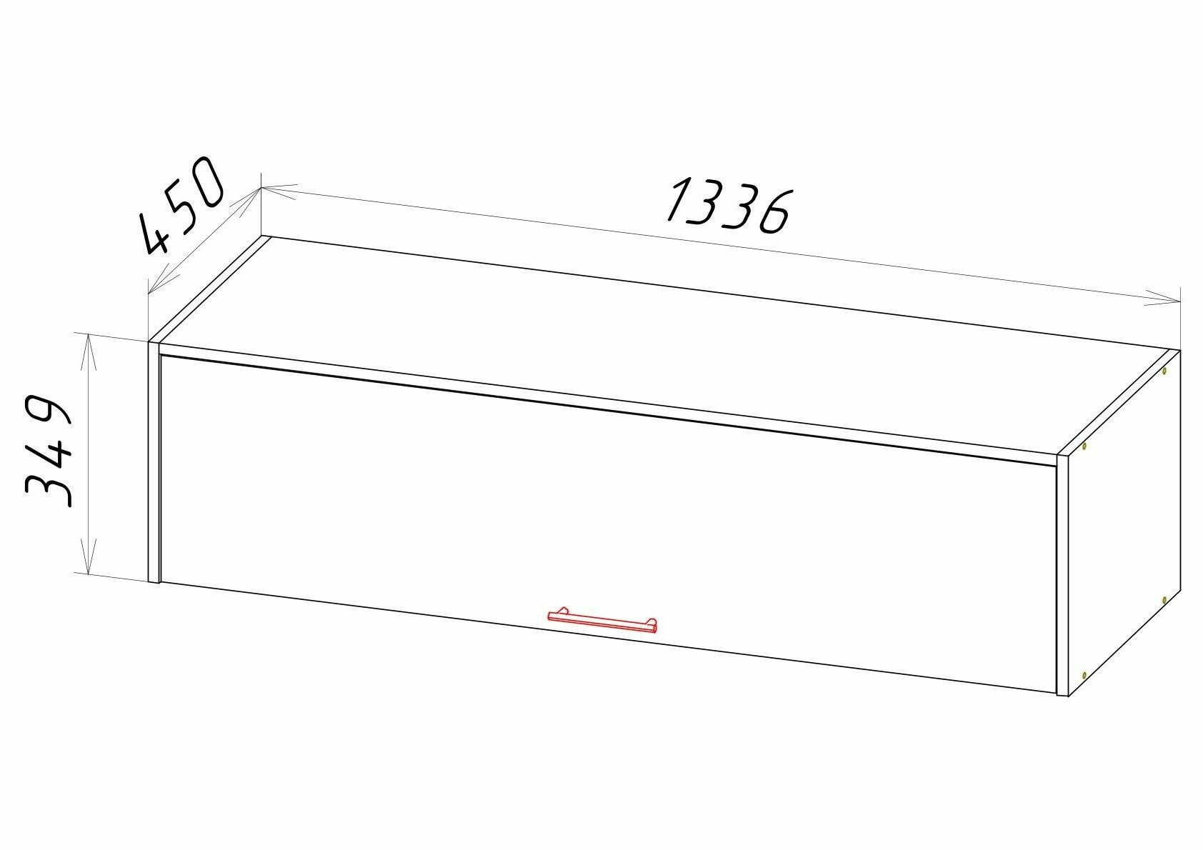 Антресоль для Киль, Фюрт Элегант 90 см, высота с Антресолью 245 см Венге магия