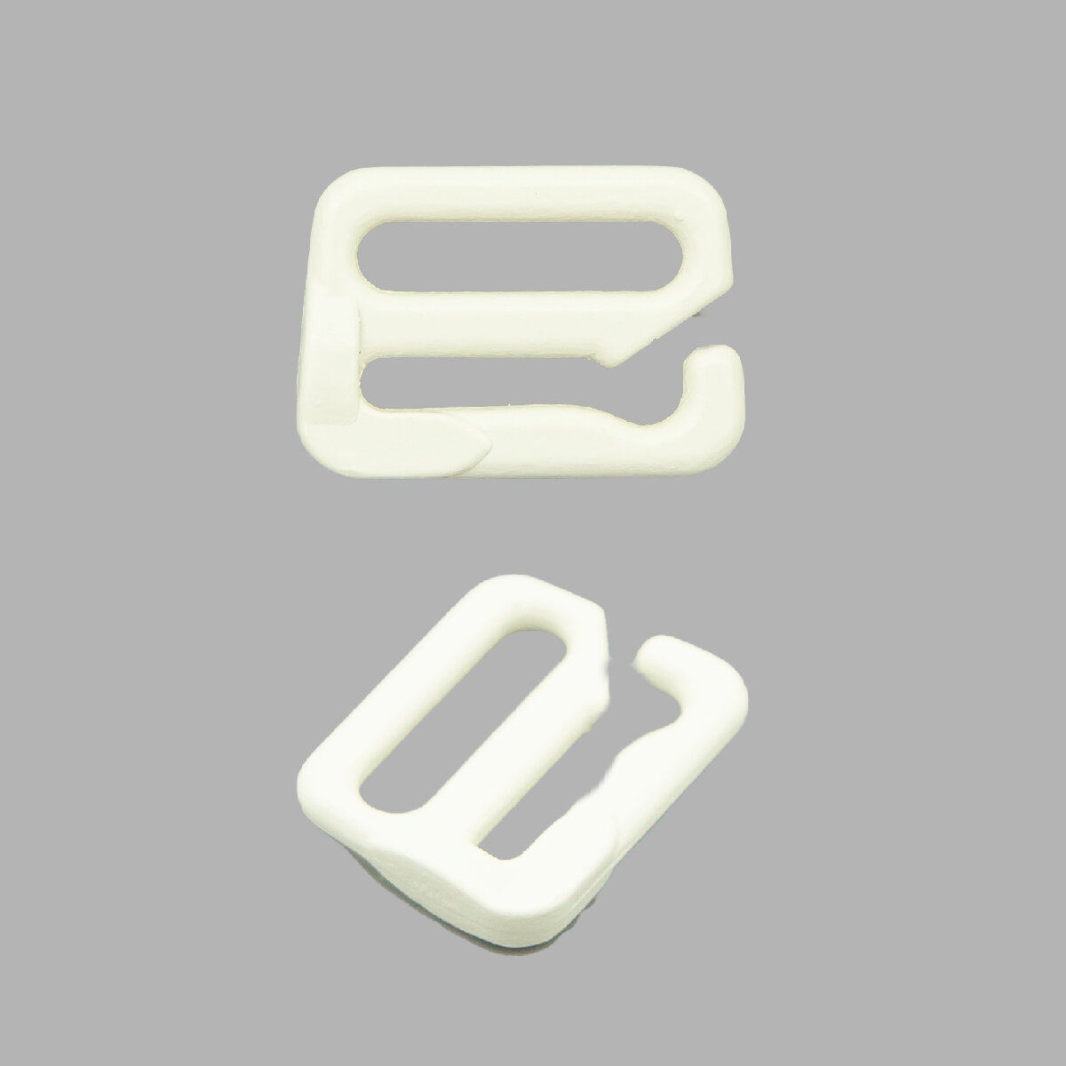 Крючки для бретелей 10 мм, 50 шт (металл, эмаль), ARTA (004 приглушенные белый)