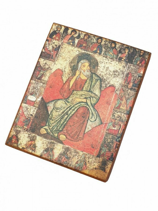 Икона Илия (Илья) Пророк (18 век), под старину, 15х19 см