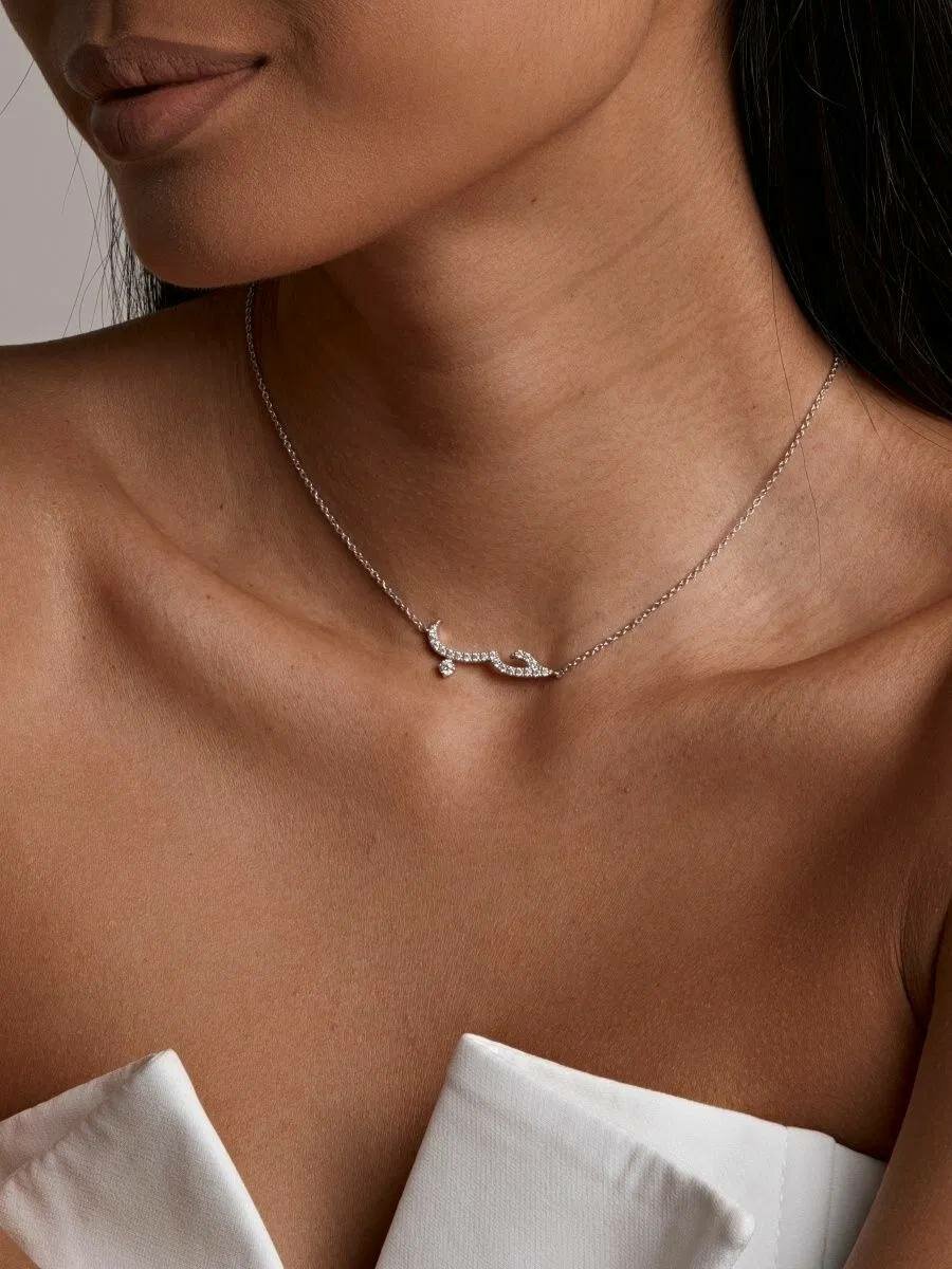 Колье, циркон