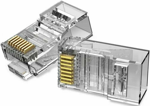 Коннектор Vention IDDR0-10 RJ45 (8p8c), cat. 6, под витую пару (10шт.)