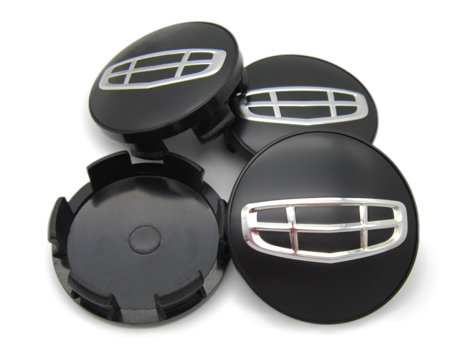 Колпачки, заглушки на литые диски СКАД Geely 56/51/12 мм, комплект 4 шт.