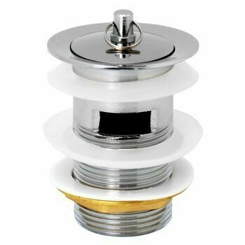 Выпуск для мойки и раковины с пробкой хром , латунь 1-1/4 дюйма х 75