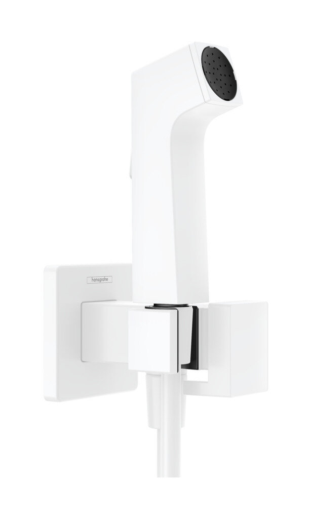 Гигиенический душ hansgrohe 1jet E с запорным вентилем, держателем и шлангом 125 см, 29233700, матовый белый