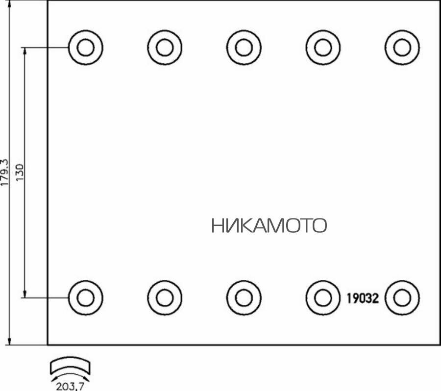 TEXTAR 1903245 Комплект тормозных накладок