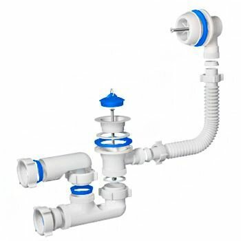Сифон для ванны регулируемый АНИ С6250 'варяг' 1-1/2 дюйма x40