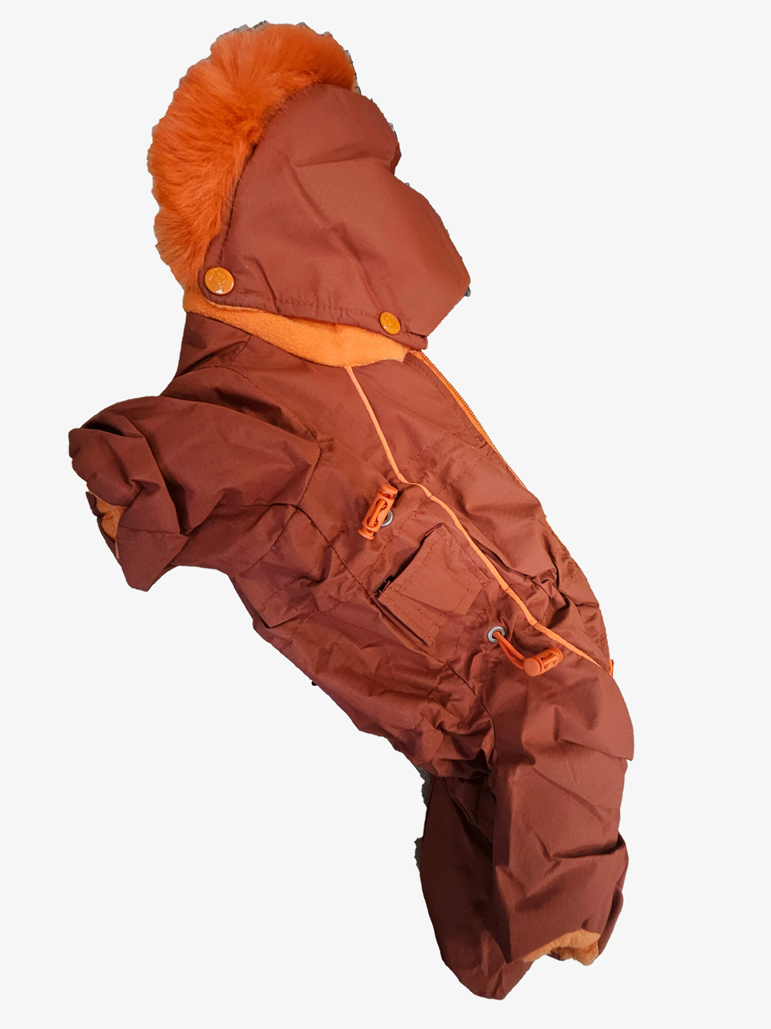 For my dogs комбинезон коричневый/оранжевый для девочек 10