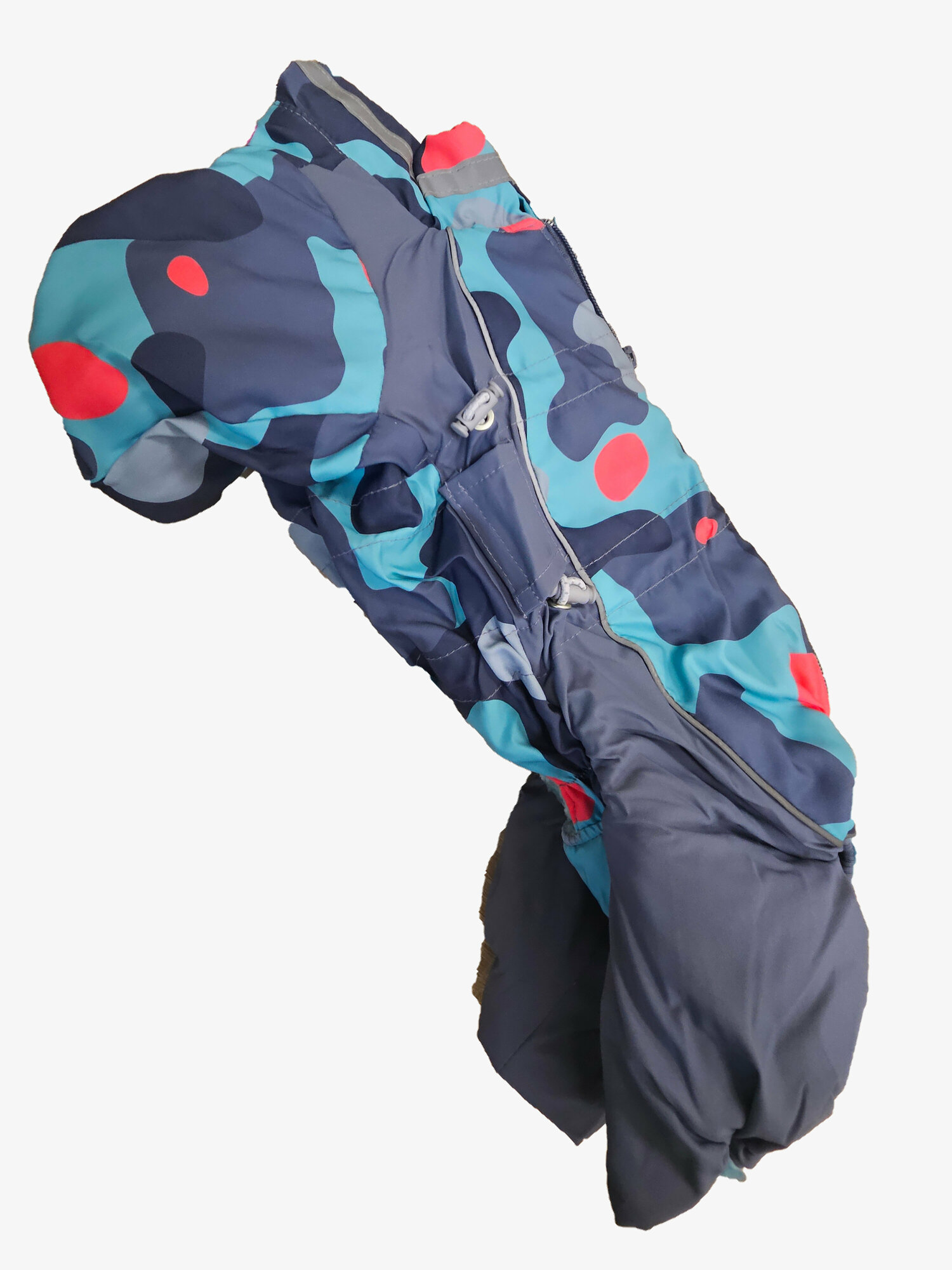 For my dogs комбинезон серо/синий камуфляж для мальчиков 14