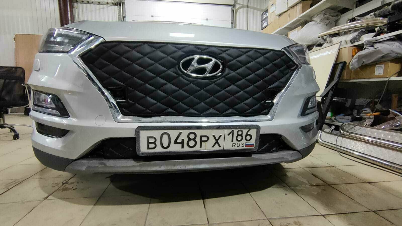 Утеплитель радиатора и бампера Hyundai Tucson 2018-2020 4 Хендай Тусан Хундай Туксон