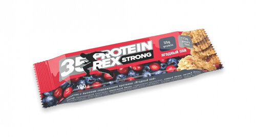 Протеиновый батончик Proteinrex STRONG, 100 гр, ягодный пай