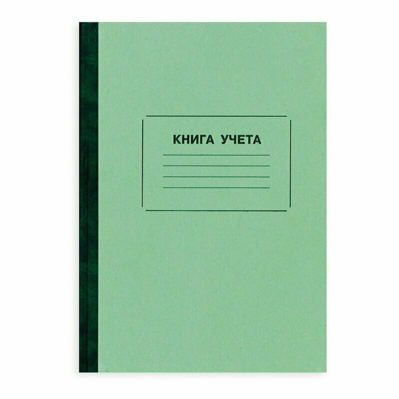 Книга учета амбарная в клетку 96л. обл. плотн. картон г/б, 14721