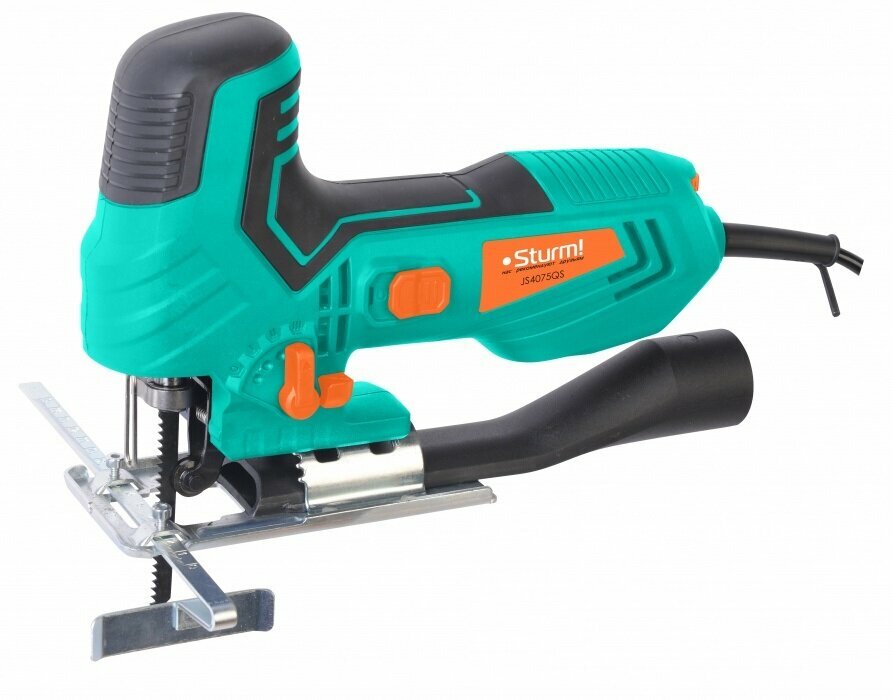 Лобзик электрический Sturm! JS4075QS Потребляемая мощность - 750 Вт Регулировка оборотов / ходов - Есть Тип инструмента - Сетевой