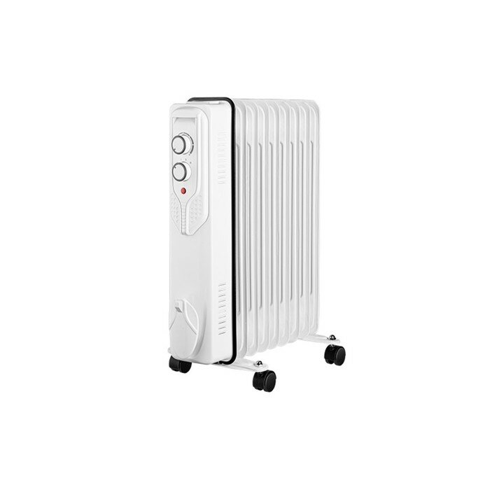 Обогреватель масляный Centek CT-6206/белый/9секций/20м2/2000Вт/3 режима/защита от перегрева/терморегулятор/LED-индикатор