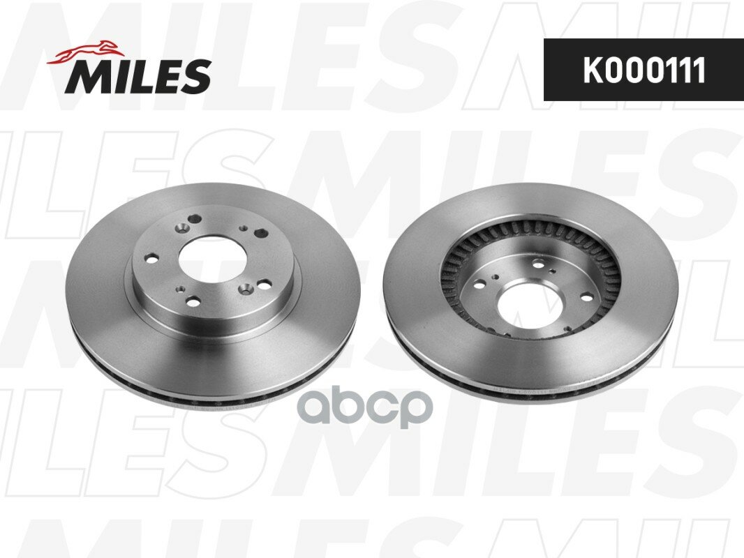 Диск тормозной HONDA CIVIC 06-/FR-V 05-/STREAM 02- пер. вент. Miles арт. K000111