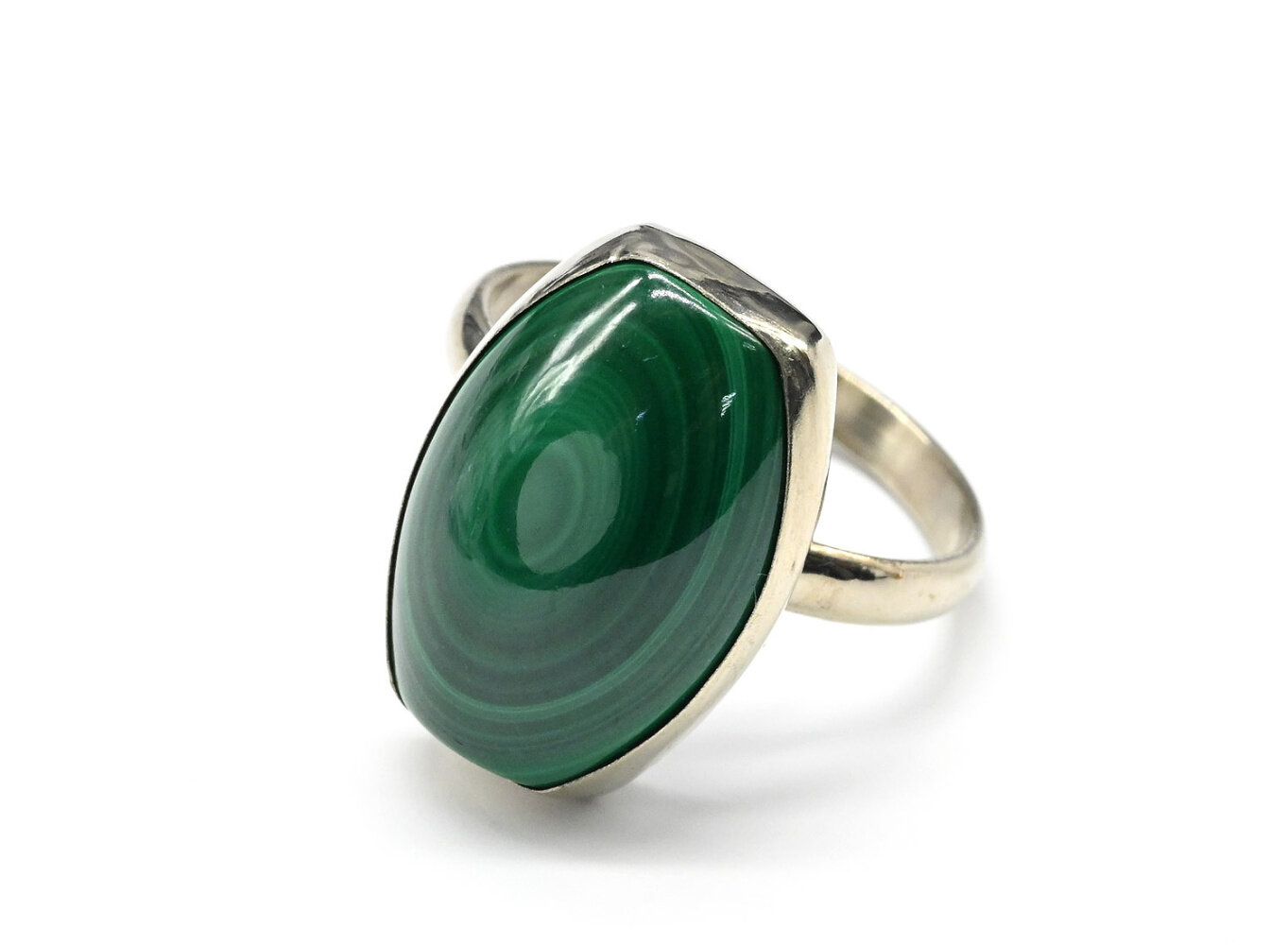 Кольцо, малахит