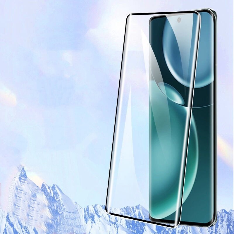 3D/5D защитное изогнутое стекло MyPads 5D Forti Glass для Honor Magic5 Pro с закругленными краями с олеофобным покрытием