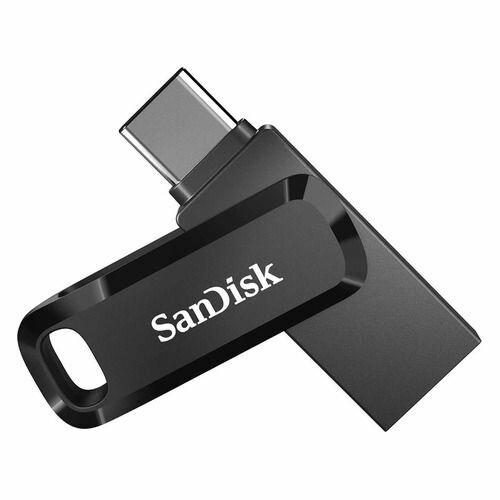 Флешка USB Sandisk Ultra Dual Drive Go 64ГБ, USB3.1, черный [sdddc3-064g-g46]
