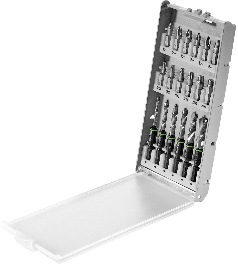 Набор сверел и бит в кассете Festool BKS SYS3 D3-8 K CE/W