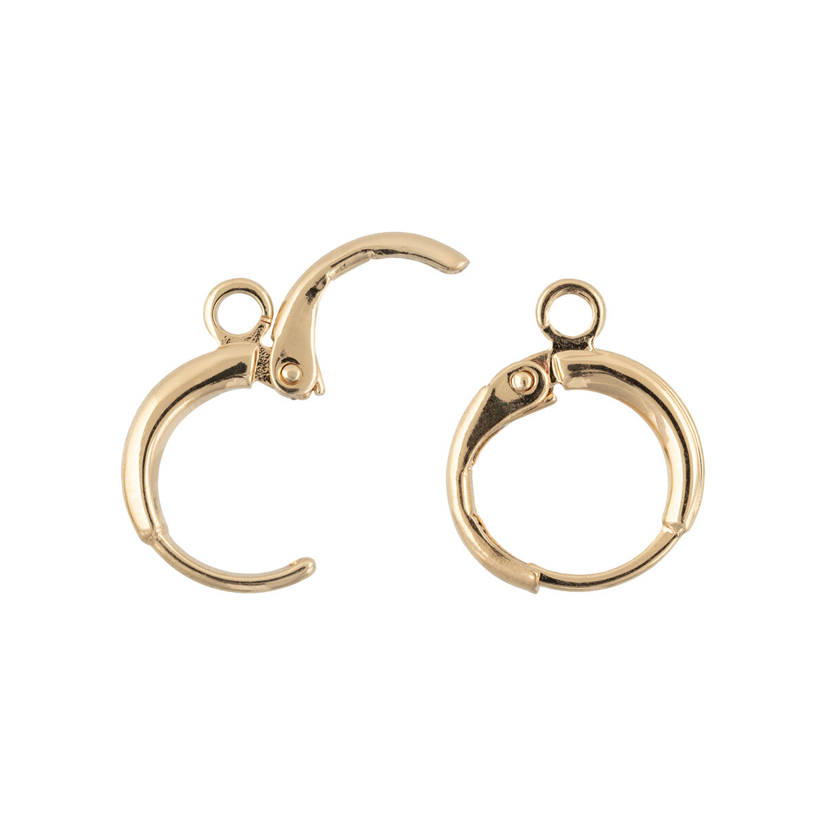 Швензы "Zlatka" FMK-H08 11.5 х 15 мм 2 шт 02 под золото