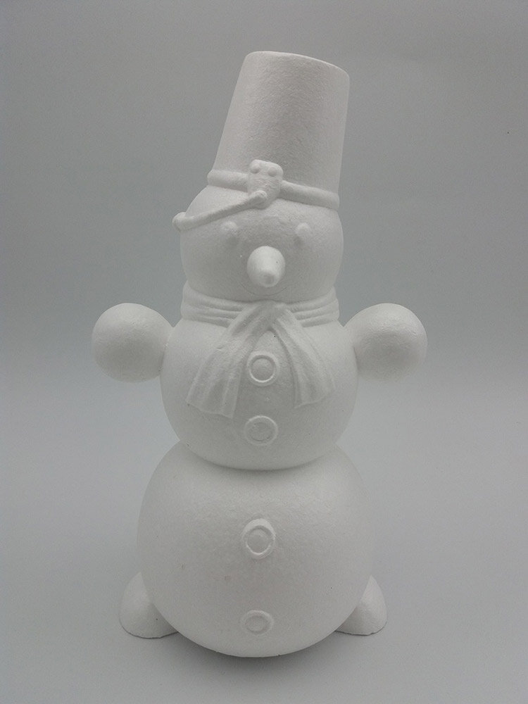 Заготовки для декора "Love2art" DPZ-R № 004 Снеговик пенополистирол 16 х 12.5 х 28 см