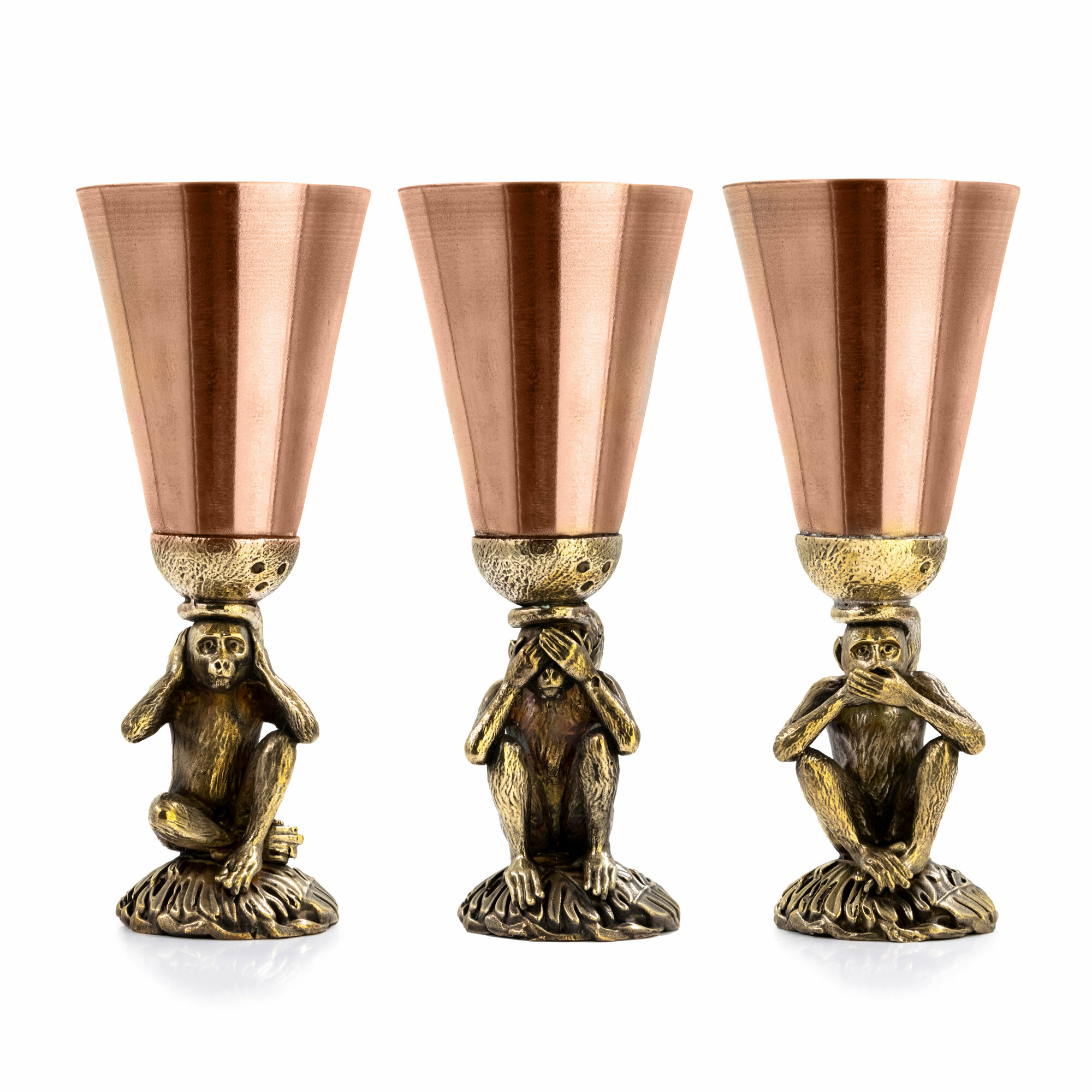 Набор рюмок Обезьяны (3шт)
