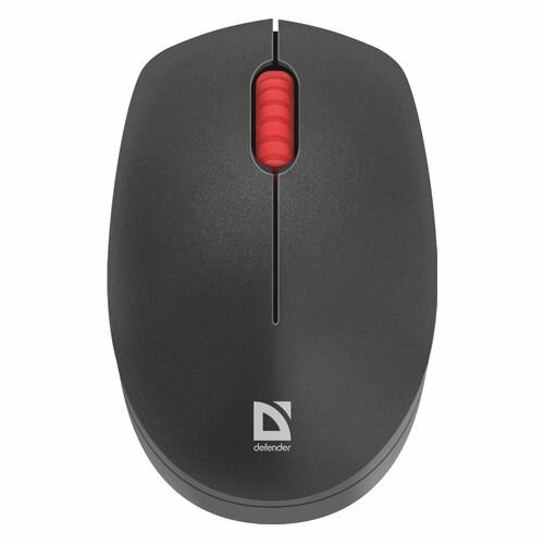 Мышь Defender Tiana MB-055, оптическая, беспроводная, USB, черный [52055]
