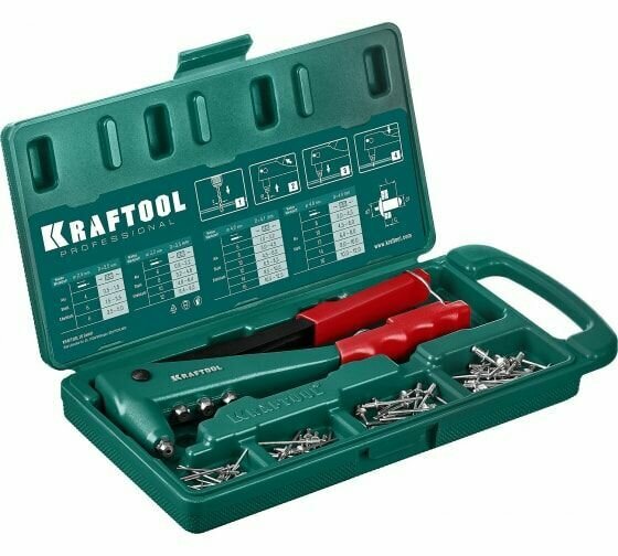 Литой заклепочник в кейсе KRAFTOOL X-3 2.4 - 4.8 мм 31170-H6_z01
