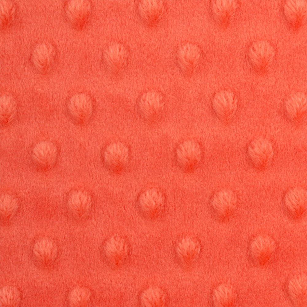 Ткань для игрушек, плюш "PEPPY" PEVD, 48x48см, 309г/кв. м, 100% полиэстер 28 св. красный